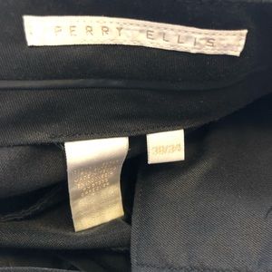 Perry Ellis | Pants | Perry Ellis Cuffed Career Wear Slacks Black 38x34 ...